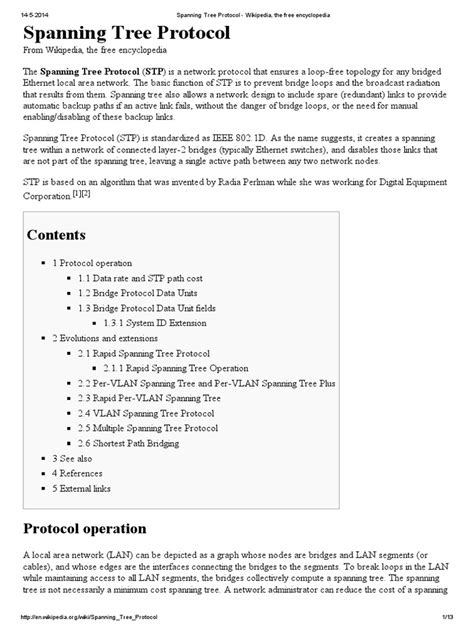 pdf spanning tree protocol wikipedia the free encyclopedia