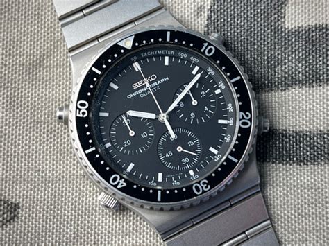 Vintage Seiko Speedmaster Chronograph Rare Clasp 7a28 7040 Jdm All