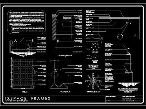Space Steel Structure In Autocad Download Cad Free 152 Mb Bibliocad