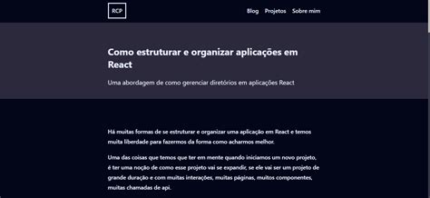 Como Estruturar E Organizar Aplicações Em React Ramon Front End