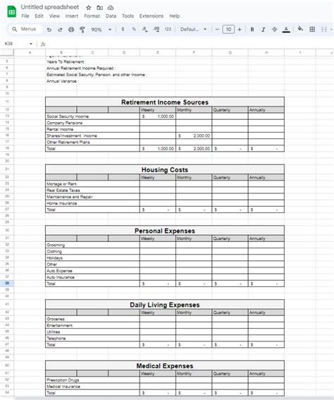Top 5 FREE Google Sheets Retirement Planning Spreadsheet Template How To Create 2024