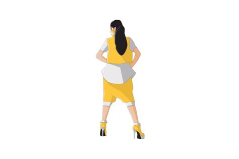 Premium Vector Vector Illustration Of Casual Women Posing