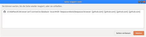 Keepassxc Browser Cant Connect To Database · Issue 439 · Keepassxrebootkeepassxc Browser · Github