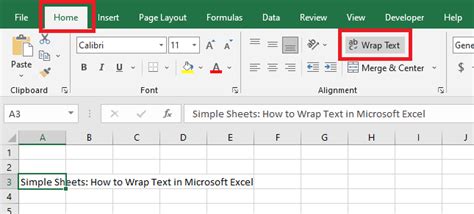 Beginners Guide How To Wrap Text In Excel