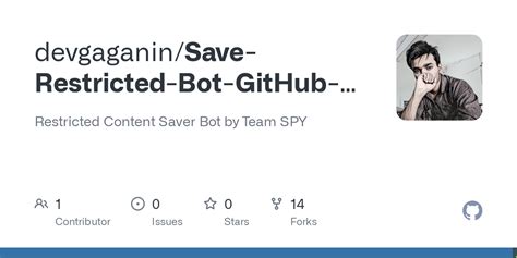 Github Devgaganin Save Restricted Github Updated Restricted Content Saver By Team Spy