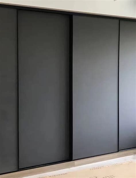 Colour Melamine Sliding Door With Double Tracks Nova Interior