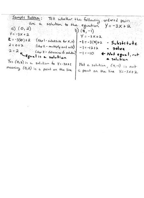 Math Notes Coach Lowes 8th Grade Math Class