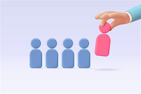 성공적인 새로운 아이디어를위한 리더십 손을 잡는 훌륭한 사업 아이디어 사람과의 리더십 연결 파트너십 개념에 대한 비즈니스 도전 3d 리더십 아이콘 벡터 렌더링 일러스트레이션