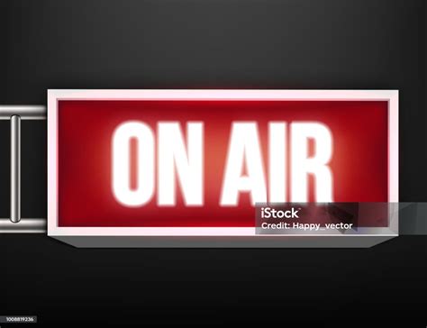 어 라이브 빛나는 기호 배경에 고립의 크리에이 티브 벡터 일러스트 아트 디자인 Tv 라디오 방송국 방송 기호 경고 보드 메시지에 조명 추상 개념 그래픽 요소 Live