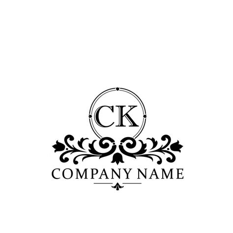 Initial Letter Ck Simple And Elegant Monogram Design Template Logo 26454828 Vector Art At Vecteezy