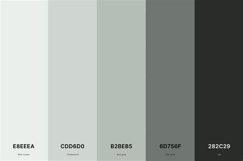 25 Best Gray Color Palettes With Names And Hex Codes Artofit