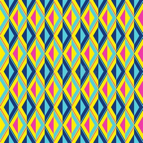 Simple Abstract Geometric Shapes Patterns Seamless Background Stock Vector Illustration Of