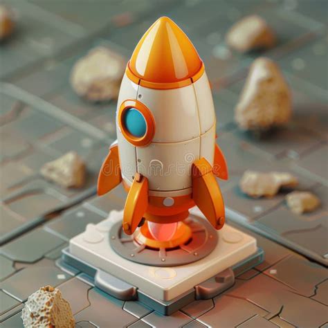 Rocket Launch Technology Space Exploration Future Design Vibrant Color Scheme Creative Concept