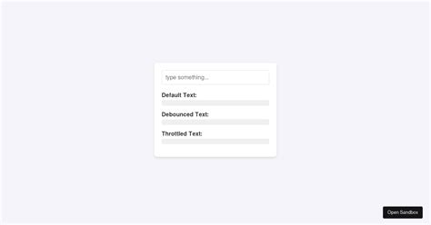 debounce and throttle codesandbox