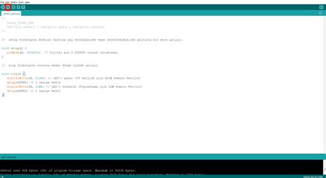 Arduino Ile Yanıp Sönen Led Projesi 2