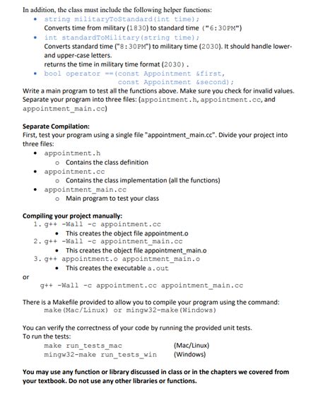 Solved Objective Work With Classes Strings Separate
