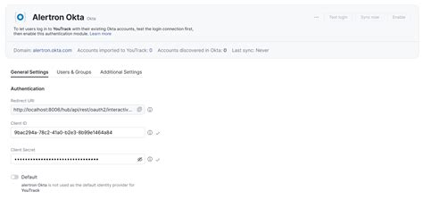 Okta Auth Module Youtrack Server Documentation