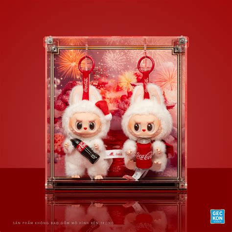Display Case 2 Labubu The Monsters Coca Cola