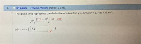 solved 6 0 1 points previous answers oscalc1 3 2 069 the