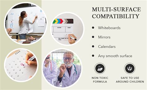 Amazon Com Three Leaf Dry Erase Marker Ct Pack Of Assorted Color Chisel Tip Dry