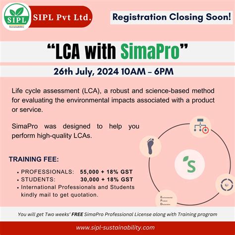 Sipl On Linkedin Simapro Sipl Learnwithsipl Register Lca