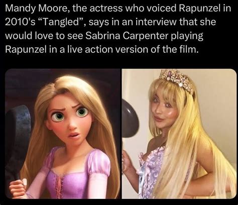 საბრინა კარპენტერს რაპუნცელის როლზე განიხილავენ რადიო ფორტუნა Fortuna Ge