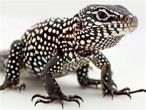 Gila Spotted Whiptail Lizard Stands Alert Revealing Its Striking Pattern Of Spots Against A
