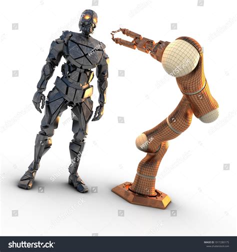 3d Rendering Robotic Arm Humanoid Robot 库存插图 1917280175 Shutterstock