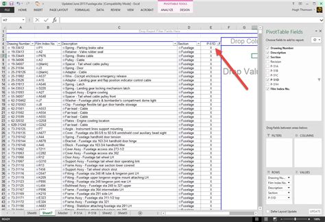 technote ms excel drawing register p 51 aviation cad technotes