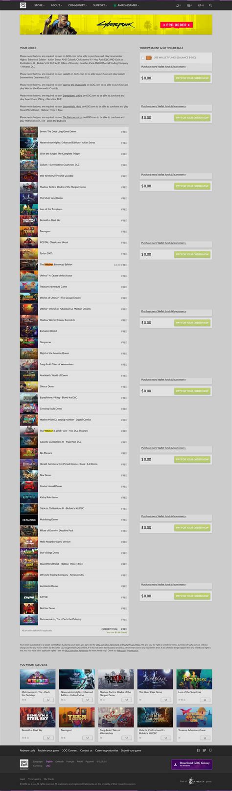 Unable To Claim These Games From GoG Need Help R Gog