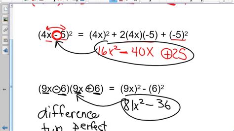algebra 1 lesson 8 7 special cases 2017 youtube
