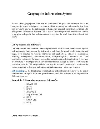 PPT Geographic Information System GIS PowerPoint Presentation Free Download ID