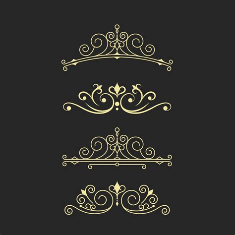 Vintage Border Line Template Vector 14065085 Vector Art At Vecteezy