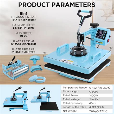 Akeydiy 15x15 5 In 1 Heat Press Machine User Manual
