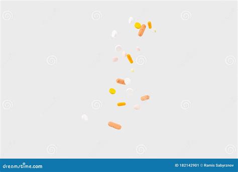 Medical Drug And Pill On White Background Stock Image Image Of Orange
