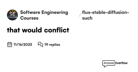 That Would Conflict Software Engineering Courses Secourses