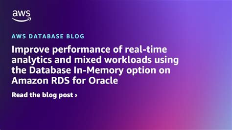 Improve Performance Of Real Time Analytics And Mixed Workloads Using