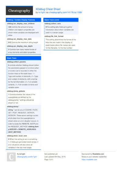 7 Debugging Cheat Sheets Cheat Sheets For Every
