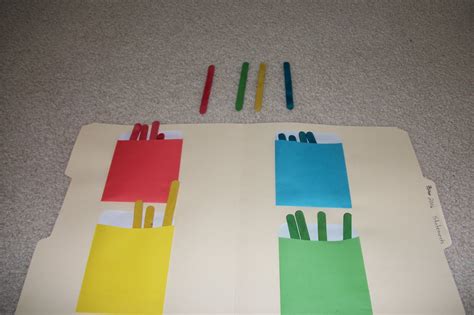 Fun Frugal Homebabe Fun Homemade File Folder Game Color Matching Game