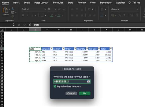 Mac Office 365 Excel Table Tools Design Tab Missing And No Buttonicon