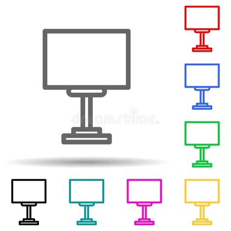 Poster On The Road Multi Color Style Icon Simple Thin Line Outline Vector Of Web Icons For Ui