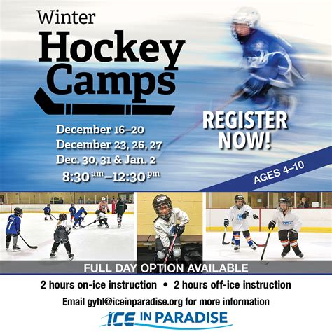 Winter 2024 Hockey Camp Ice In Paradise