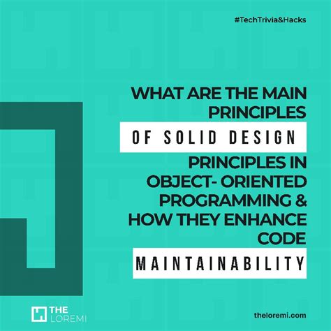 Tech Trivia Solid Design In Programming The Loremi Posted On The