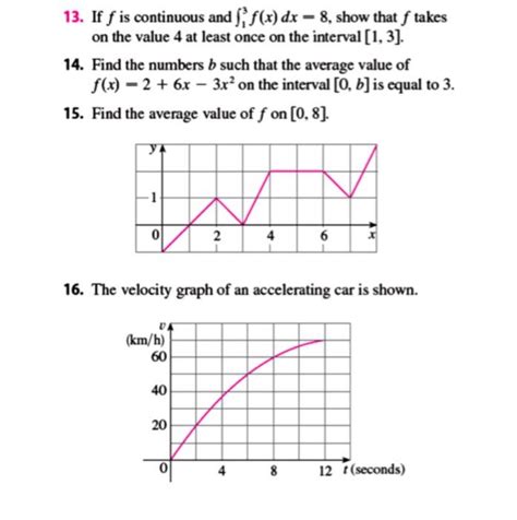 Solved 13 If F Is Continuous And 13f X Dx 8 Show That F Chegg Com
