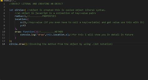 1 Oop Javascript Creating An Object Object Literals Ryourdailystudy