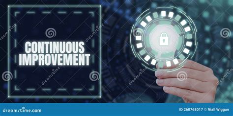 Conceptual Display Continuous Improvement Business Concept Making