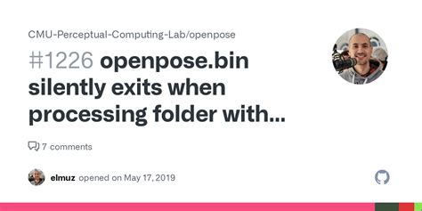 Openpose Bin Silently Exits When Processing Folder With More Than Images Issue CMU