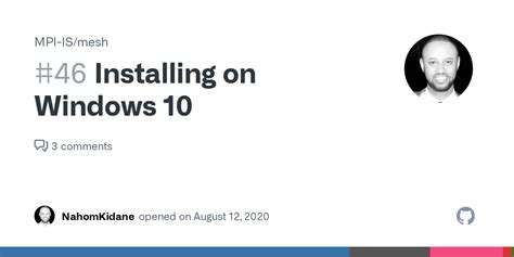 Installing On Windows Issue Mpi Is Mesh Github