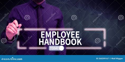 Text Showing Inspiration Employee Handbook Business Approach Document That Contains An