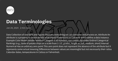 Data Terminologies